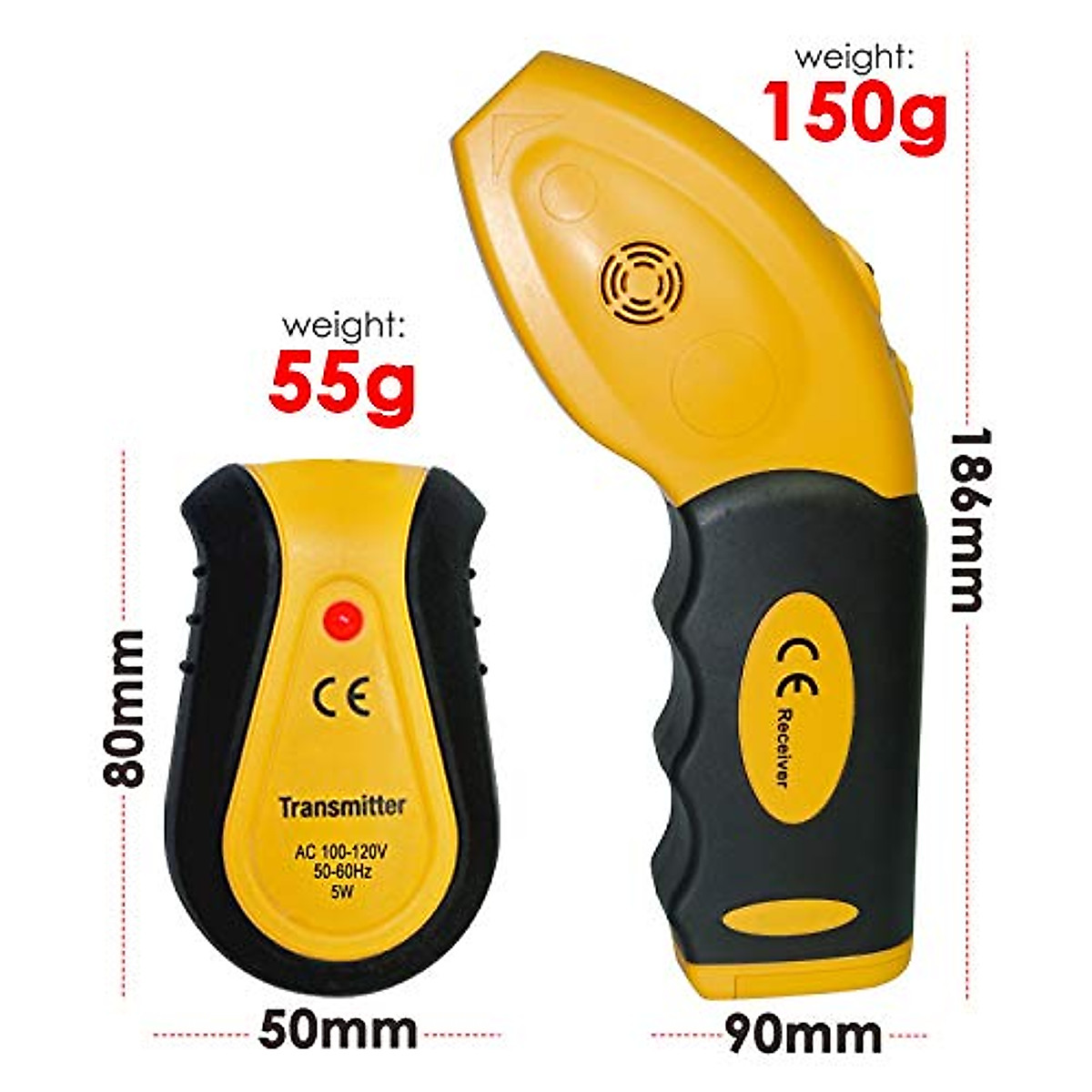 Portable Circuit Breaker Finder Tracer Circuit Tester Locate AC Circuits&Fuses Quickly LED Signal Receiver Transmitter Fuse Socket 100-120V Only