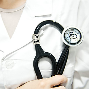 HEYGOO 2 Pack Dog Cat Stethoscope Charms, Stethoscope Id Name Tag