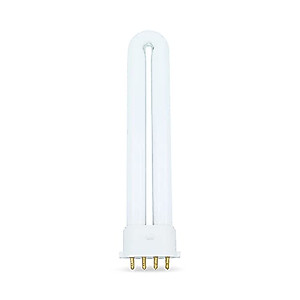 Technical Precision 9 Watt Self Ballasted U Shaped 4 Pin Compact Fluorescent Light Bulb Replacement for Kandolite 96500 Light Bulb T4 CFL 4 Pin Bulbs with 2G7 Base - 6500K - 8000 Hours - 1 Pack