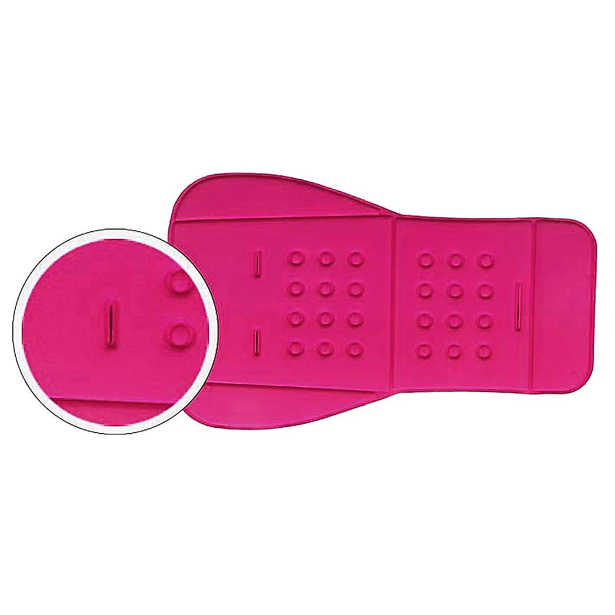 Stroller Cushion, Baby Stroller/Car Seat Liners Pad Cover Foam Cotton Cushion (Rose Red)