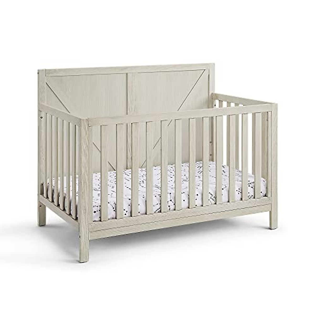 Suite Bebe Barnside 4-in-1 Convertible Crib in Washed Gray