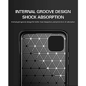 M MAIKEZI Samsung A22 5G case,Galaxy A22 5G case,with HD Screen Protector, Soft TPU Slim Fashion Non-Slip Protective Phone Case Cover for Samsung Galaxy A22 5G (Black Brushed TPU)