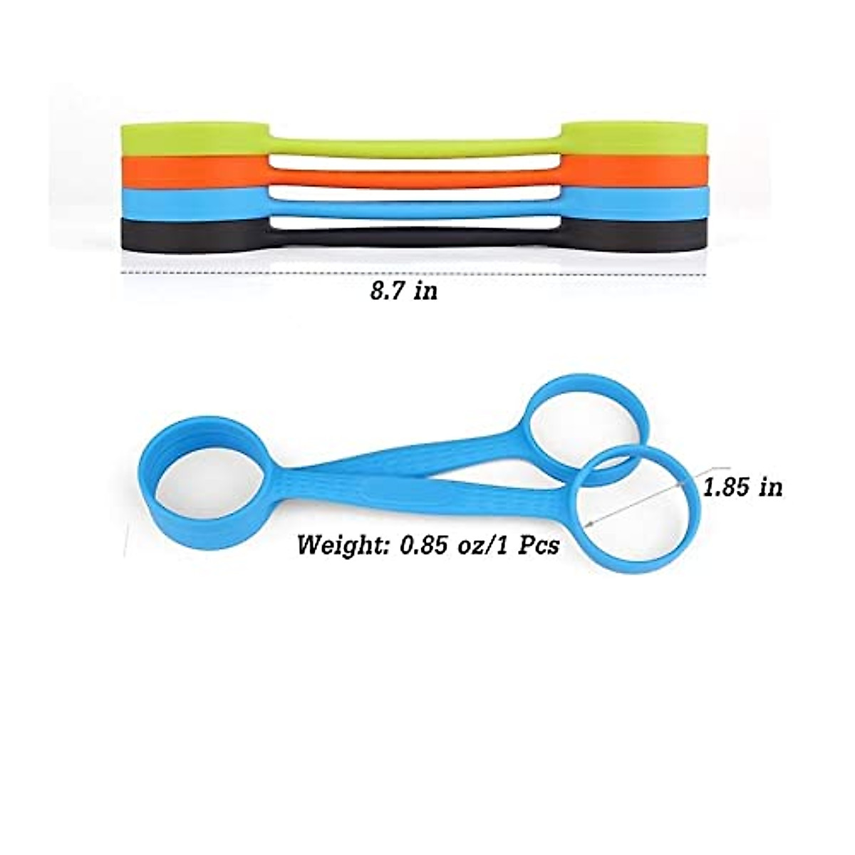 Water Bottle Strap Soft Water Bottle Carrier 4 PCS unning Water Bottle Handheld -Silicone