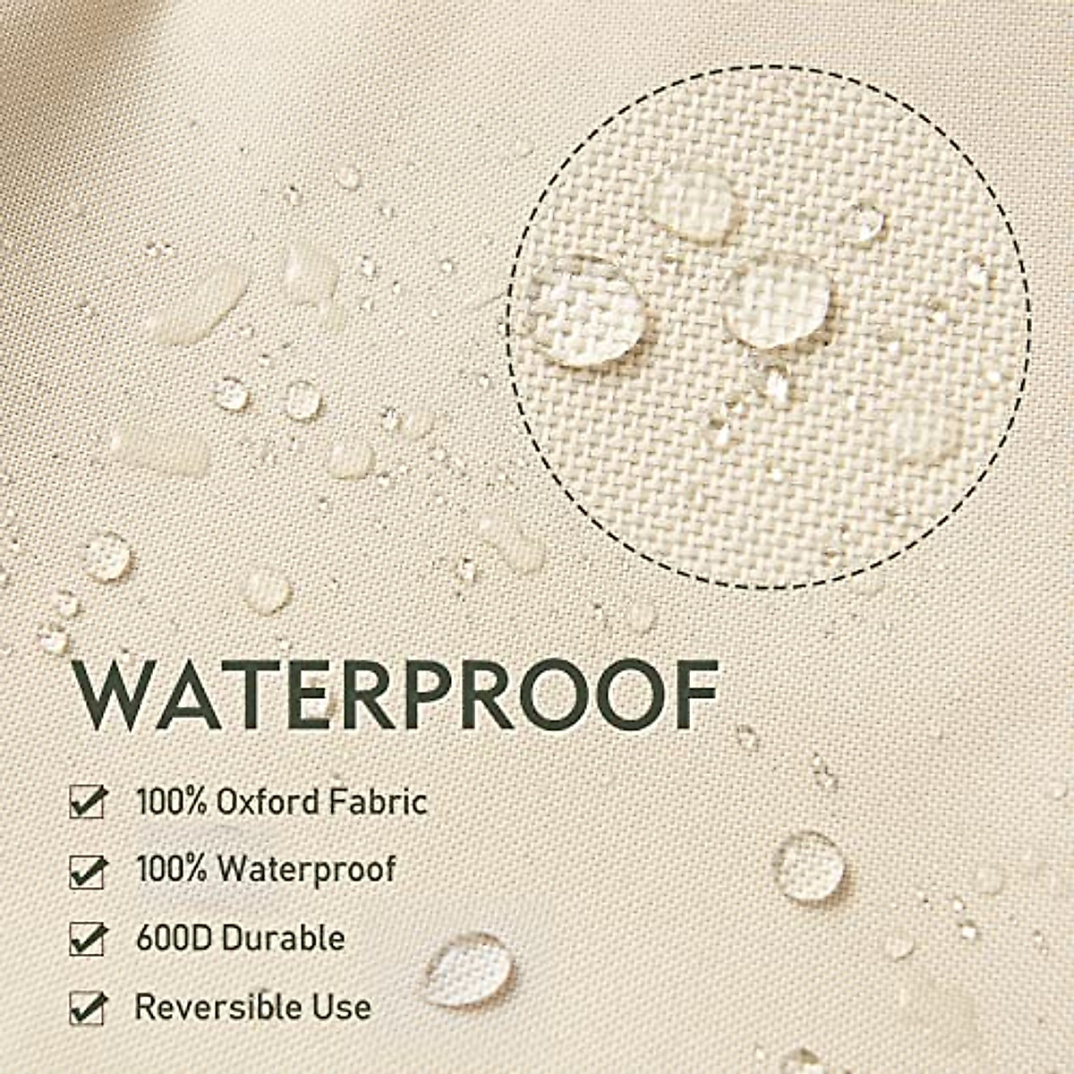 Bestalent Patio Furniture Covers Waterproof Clearance,Lawn Outdoor Deep Seat Chair Covers Fits up to 31.5 W x33.5 D x 36 H inches 2Pack