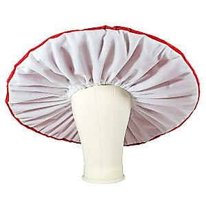 Dreamstall Mushroom Hat Costume Cosplay Accessory Party Hat Cap, Oversized with Wired Brim (Red)