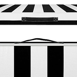 INFBLUE Outdoor Bench Cushion for Patio Furniture Swing Cushions Window Seat Cushions Patio Cushion with Handle and Adjustable Straps (45''x18'')