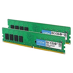 Crucial RAM 8GB Kit (2x4GB) DDR4 2666 MHz CL19 Desktop Memory CT2K4G4DFS8266