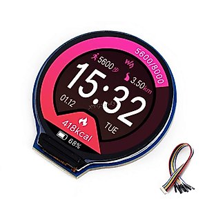 for Raspberry Pi 1.28 inch Round LCD Screen Display Module 240×240 Resolution SPI Interface @XYGStudy, 1.28inch LCD Module