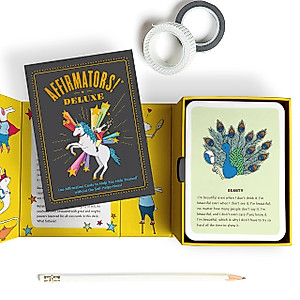 Knock Knock Affirmators! Deluxe Deck: 100 Affirmation Cards Deck - Affirmation Cards to Help You Help Yourself Without The Self-Helpy-Ness