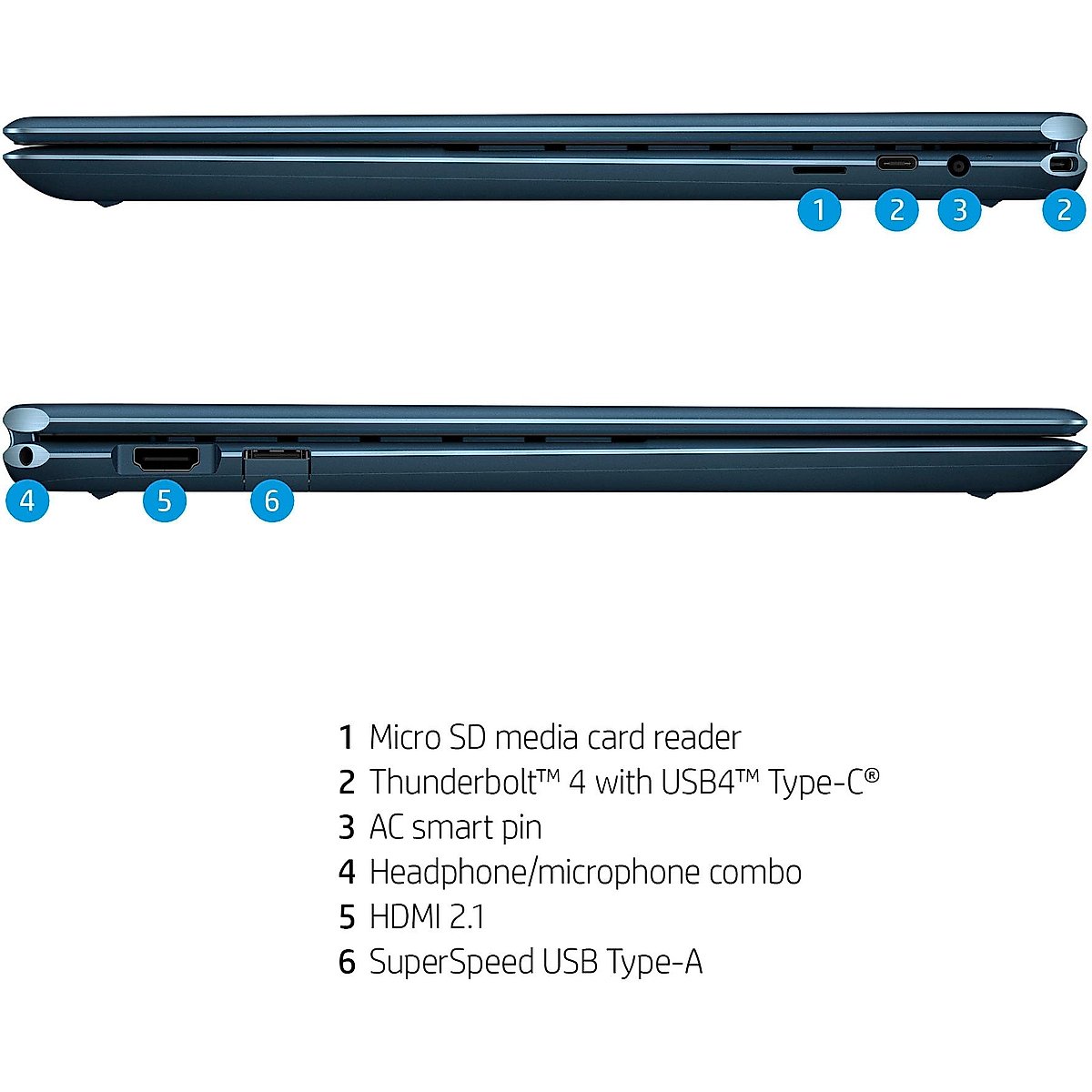 HP 2022 Spectre 2-in-1 Laptop 16" 3K+ IPS Touchscreen Intel EVO Platform 12th Core i7-12700H Iris Xe Graphics 16GB DDR4, 2TB SSD, Wi-Fi 6E Thunderbolt 4 Backlit KB, FP and Pen, Windows 11 Pro