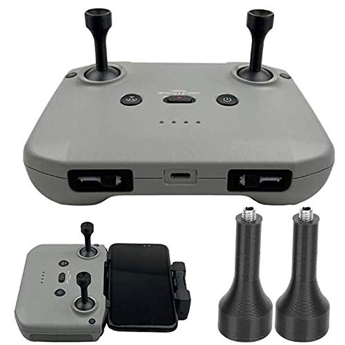 Shanrya Extension Joystick for Mini 2, Plastic Material Remote Controller Joystick Extension, Durable for Mini2 and Air2 Remote Control RC Drone Lovers
