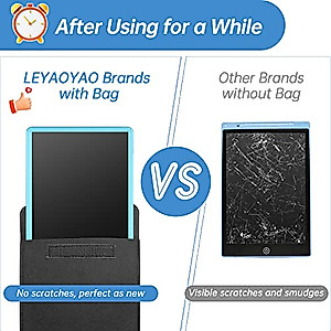 LCD Writing Tablet Drawing Tablets for Kids 10Inch with Protect Bag,LEYAOYAO Colorful Screen Drawing Board Doodle Scribbler Pad Learning Educational Toy - Gift for 3-6 Years Old Boy Girl (Blue)