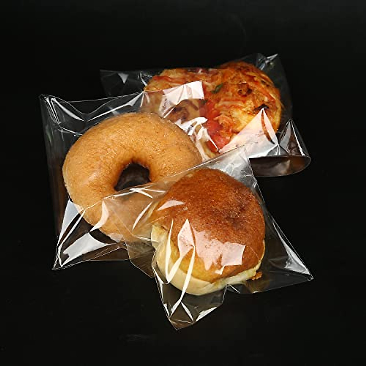 240Pcs Self Sealing Cellophane Bag 3x5 Inches 1.4 Mils Small Clear Plastic Bags Reusable Self Adhesive OPP Bags for Candy, Bakery Cookie, Treat, Jewelry, Cards