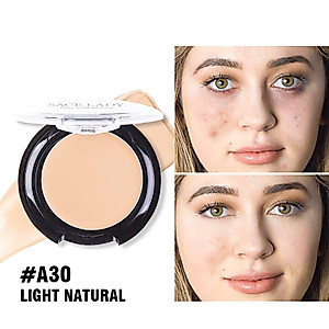 SACE LADY Full Face Makeup Set for Women Full Kit, Primer, Full Cover Up Concealer Corrector for Eye Circles, Oil Control Powder, Highlighter Glow & Blush, Sponge, Flawless Lasting Cosmetics Kit 7Pcs