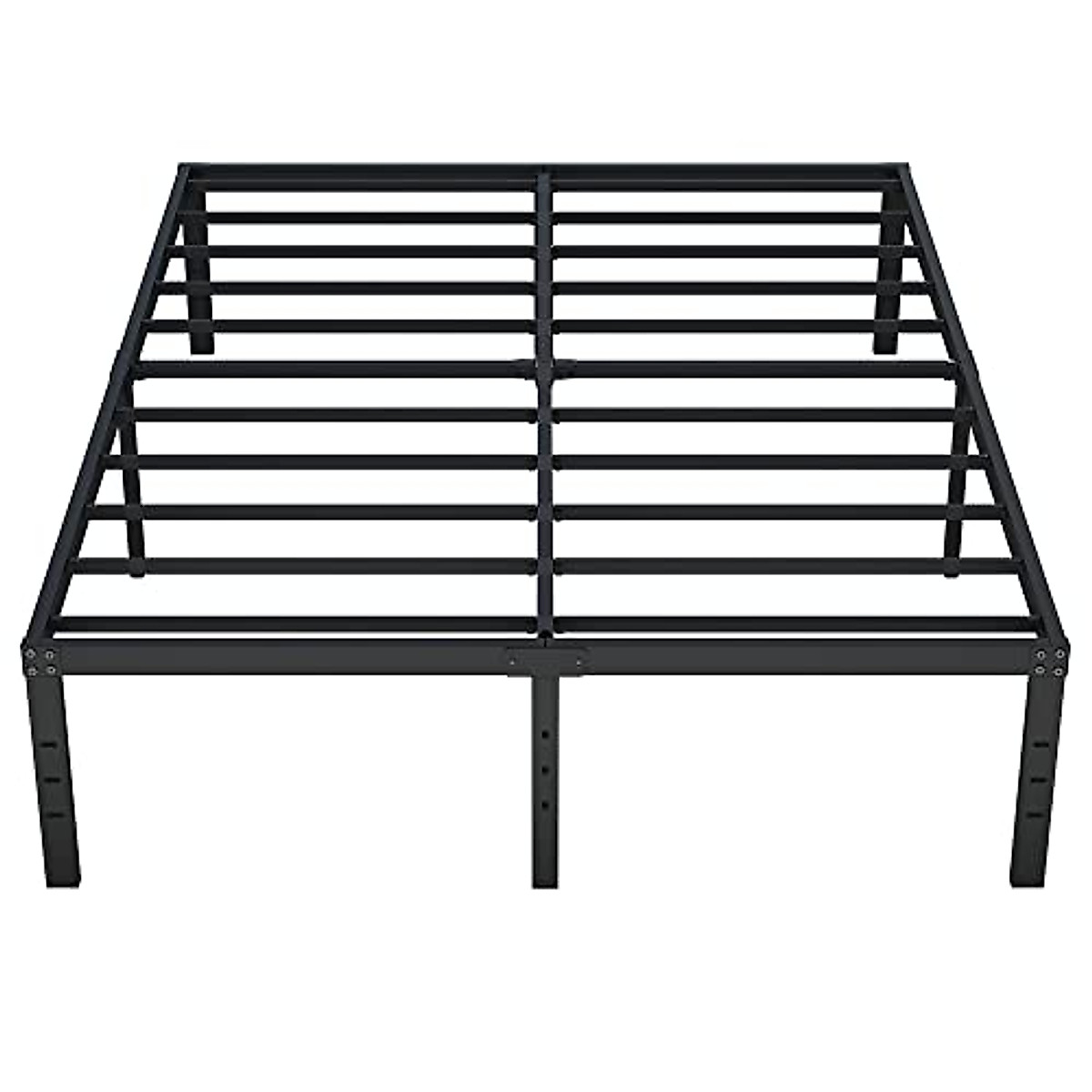 Maenizi 16 Inch King Bed Frame No Box Spring Needed, Heavy Duty King Platform Bed Frame Support Up to 3000 lbs, Easy Assembly, Noise Free, Black