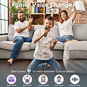 Flyasny Karaoke Machine for Adults and Kids, Portable Bluetooth Karaoke Speaker with 2 Wireless Microphones for TV, Singing Karaoke for Home Party, Great Gifts for Boys and Girls