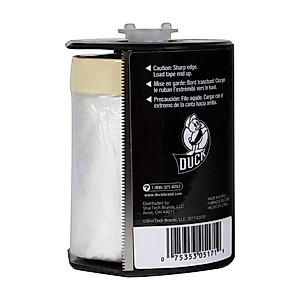 Duck Brand Pre-Taped Painter's Drop Cloth, 22-Inch by 100 Feet, Single-Pack (281156)
