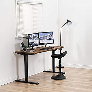 VIVO Vintage Brown 60 x 24 inch Universal Solid One-Piece Table Top for Standard and Sit to Stand Height Adjustable Home and Office Desk Frames, DESK-TOP60N