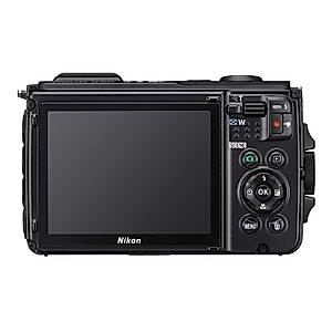 Nikon W300 Waterproof Underwater Digital Camera with TFT LCD, 3", Yellow (26525)