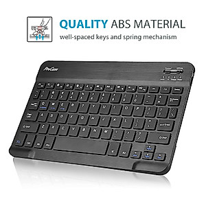 ProCase Keyboard Case for iPad Pro 12.9 2022 2021 2020 2018, Slim Shell Lightweight Cover with Magnetically Detachable Wireless Keyboard for iPad Pro 12.9 Inch 6th 5th 4th -Black