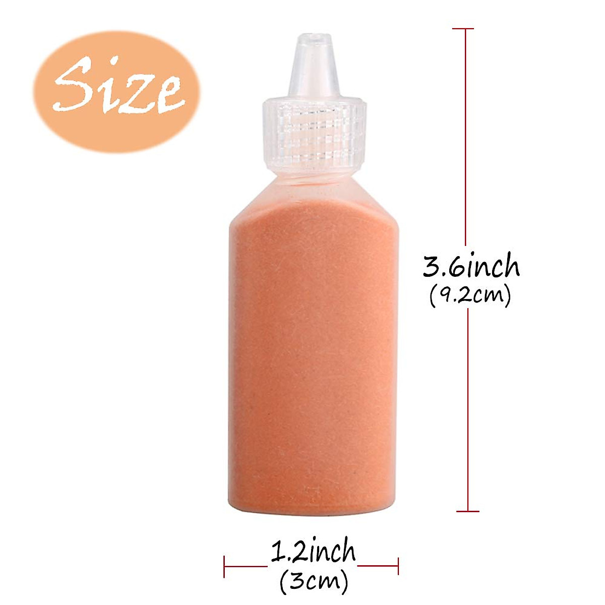 12 PCS Art Sand,1.25oz Bottles DIY Arts and Crafts Kit,Scenic Sand for Kids' Arts & Crafts,Terrarium Sand Play DIY Drawing Sandbox Wedding Sand for Decorations and Crafty Collection Sand Bottles