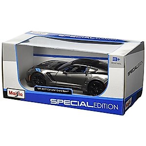 Maisto 1:24 - Special Edition - 2017 Grey Chevrolet Corvette Grand Sport