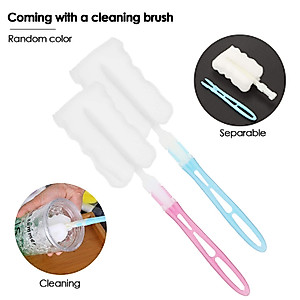 Ondiomn Condiment Squeeze Bottle Wide Mouth, 2 Pack 550ml Empty Reusable Squeeze Bottles for Honey,Batter,Catsup,Onion,Resin,Baking,Expoxy,Relish, BPA Free-Food Grade