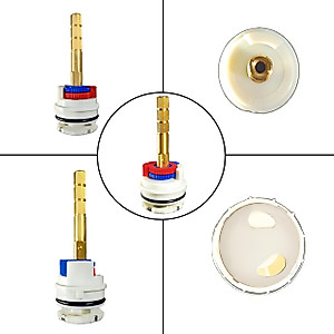 ALITZ Compatible with Danze DA603567 Round Stem Washerless Cartridge for Glacier Bay and Pegasus　Single Handle Tub & Shower Faucets with Temperature Limit Stops ＆ seats & springs - ADA compliant