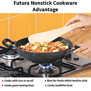 Futura Q55/NK25S Fry Pan, Kadhai, 2.5 Liter, Gray