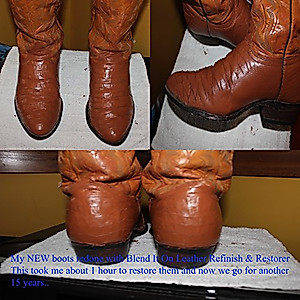 Furniture Leather Max Leather Refinish and Restorer 4 Oz Jar (Leather Repair) (Leather Restore) (Vinyl Repair) (Dark Brown)