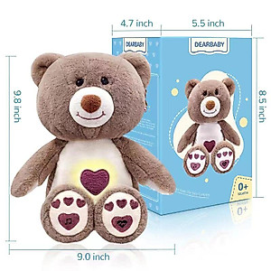 DEARBABY Baby Sleep Soother,Newborn Essentials Baby Stuff Toys 0-6 Months,Baby Christmas Girl Gifts Sound Machine for Nursery with Realistic Breathing Motion Shusher Baby Registry Search