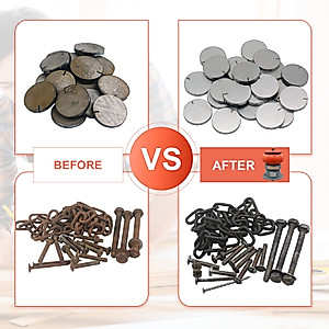 VIYUKI Electric 18LBS Vibratory Tumbler Bowl Tumbling Polishing Machine - Polishing Metal Parts(18LBS & walnut shell media)