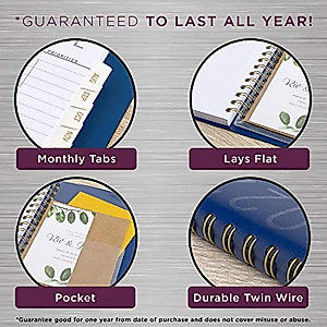 Academic Planner 2021-2022, AT-A-GLANCE Weekly & Monthly Book Planner, 5" x 8", Small, for School, Teacher, Student, Contempo, Classic Blue (70101X20)