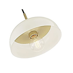 Hudson Valley Lighting - Avery One Light Large Pendant in Style-14 Inches Wide by 5.75 Inches High-Aged Brass/Cream Finish -Traditional Installation
