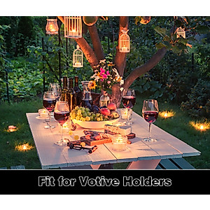 LFSEMINI Tea Lights, 24 Pack Battery Tea Lights Flameless LED Tea Lights Candles Battery Powered Fake Candles 100 Hours for Wedding Party Holidays Home Decoration Outdoor (Warm Yellow)