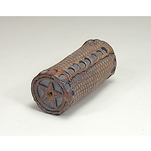 Pentacle Clay Pottery Ritual Rattle, Handmade Altar Shaker