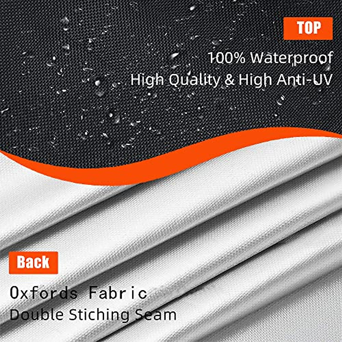 YUZ Fire Pit Table Cover Square 30 x 30 x 25 inch, Waterproof Fire Table Cover Square Anti-UV Heavy Duty Patio Gas Firepit Furniture Table Covers with Air Vent and Handle Firepits 30x30