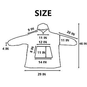 Cmtpuy Sweatshirt Blanket,Oversized Sherpa Hoodie,Fleece Blanket,Sherpa Pullover for Womens,Mens,Children,Wearable Blanket (Light Blue)