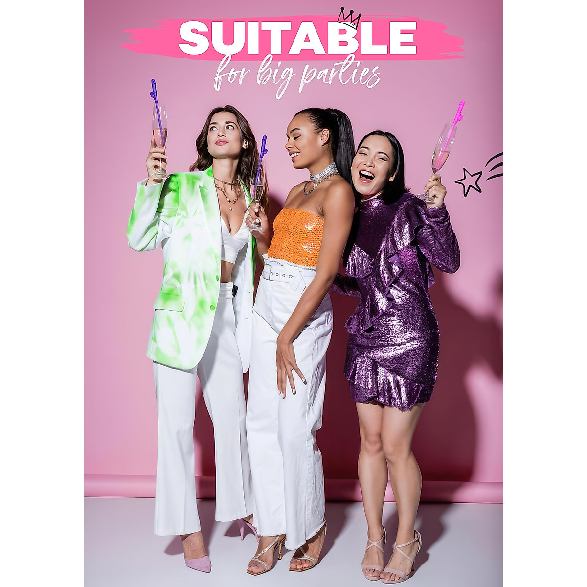 12pcs Bachelorette Pennis Party Straws Bridal Shower Games, Bachelorette Pennis Straws Decorations, Funny Drinking Pennis Straws, Crazy Pennis Straws Bride Party, Hen Naughty Party Straws Favors