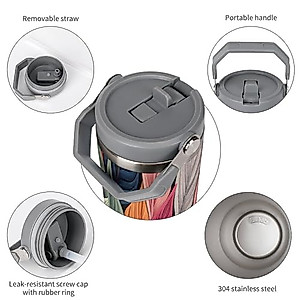 SYJTGDE Large Capacity Car Cup Multicolor Leaves Fashionable Upgrade Car Cup Advanced And Beautiful Travel Cup