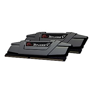 Gskill F4-3200C16D-16GVGB Memory D4 3200 16 GB C16 RipV K2, 2 x 8 GB, 1.35 V, RipjawsV Black
