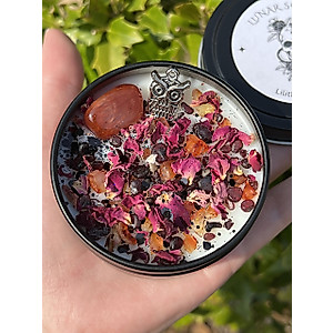 Lilith Candle | Witchcraft Pagan Witch Herbal Intention Dark Moon Goddess Lilit Temptress Spell Ritual Altar Devotee Offering Scented Gift