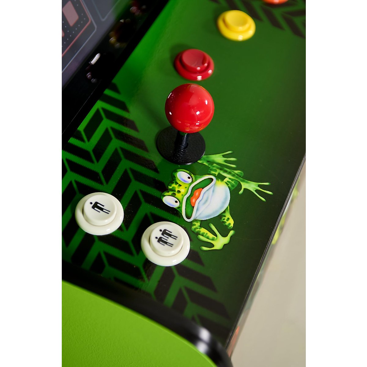 Doc and Pies Arcade Factory Classic Home Arcade Machine - Tabletop and Bartop - 412 Retro Games - Full Size LCD Screen, Buttons and Joystick (Green)