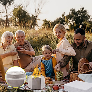 8-Pack Ceramic Wool Wick for Tabletop Fire Pit Extended Burn Time, Ceramic Wool Sponge Insulation Ethanol Fireplace Fuel Wick Sponge for Tabletop Alcohol Fireplaces