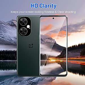 TQLGY 3 Pack Screen Protector for OnePlus Nord N30 5G with 3 Pack Camera Lens Protector, Ultra HD Tempered Glass, 9H Hardness, Anti-Scratch, Bubble Free, Easy Installation, Case Friendly