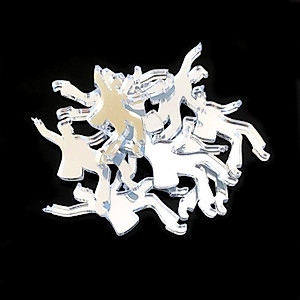 Super Cool Creations Rock 'n' Roller Shaped Crafting Sets, Bright Green, Pack of 10 x 3cm