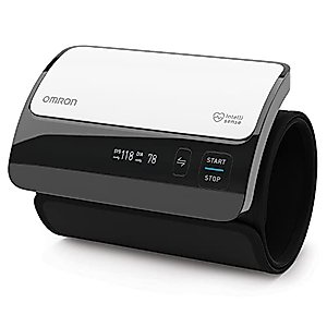 OMRON Evolv Bluetooth Wireless Upper Arm Blood Pressure Monitor with Portable, One-piece Design – Works with Alexa