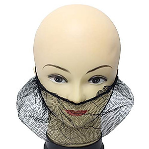 ELEGANTLIFE 300 Pieces Disposable Nylon Honeycomb Royal Beard Protector nets, Latex Free (Black)