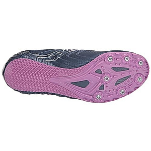 Saucony Women's Spitfire 5 Sneaker, Indigo/Grape, 7