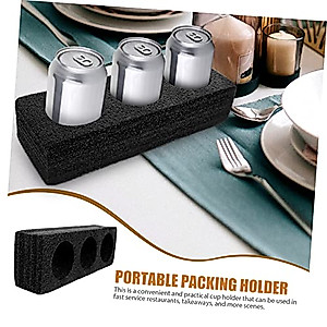 3pcs Milk Tea Cup Holder Takeout Packing Holders Drink Carrier Holder Take Out Cup Holder Disposable Coffee Trays Tea Carrier Coffee Cup Stand Cup Carrier Trays Epe re-usable